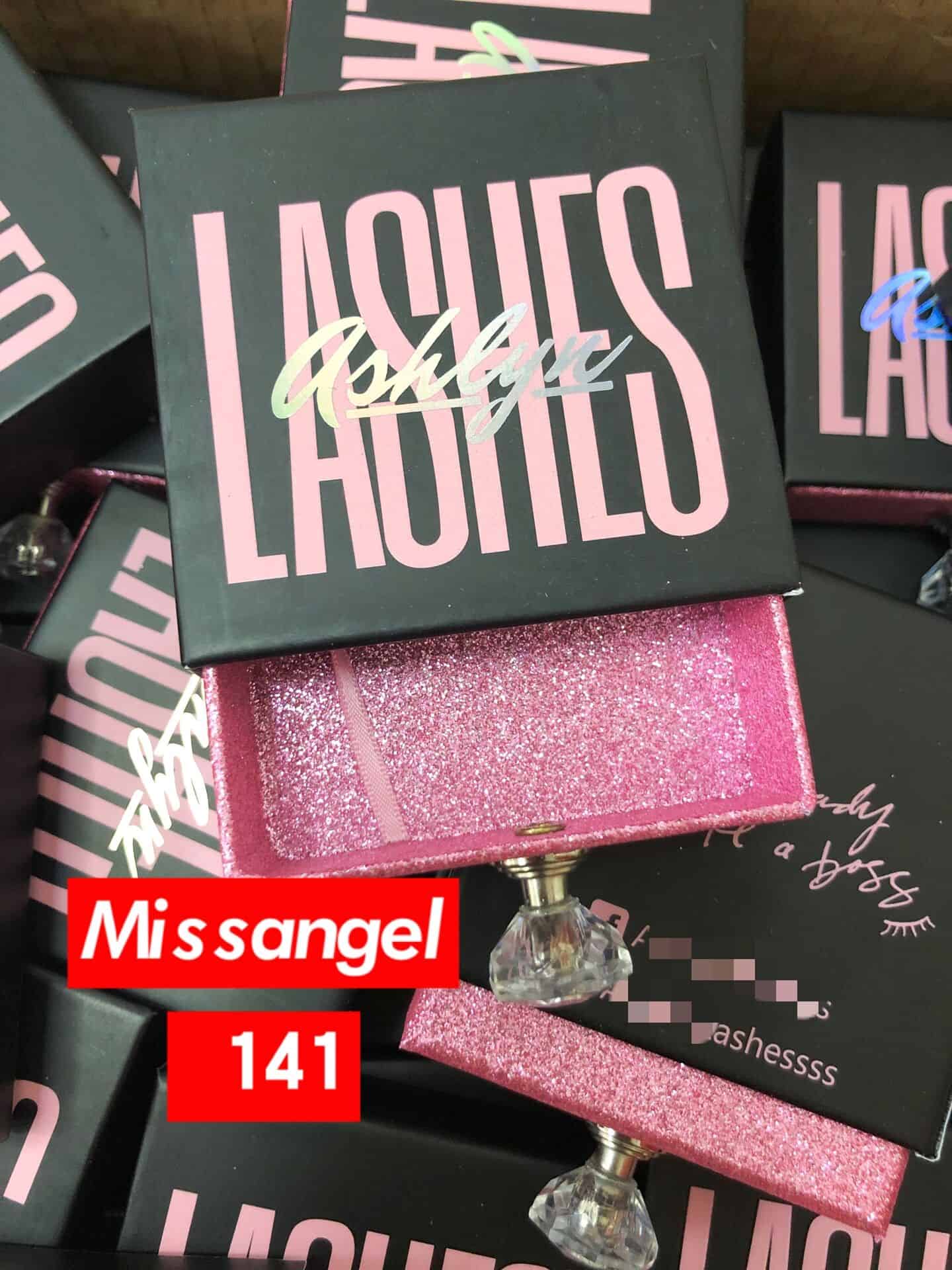 Black Slide Out Eyelash Packaging Boxes
