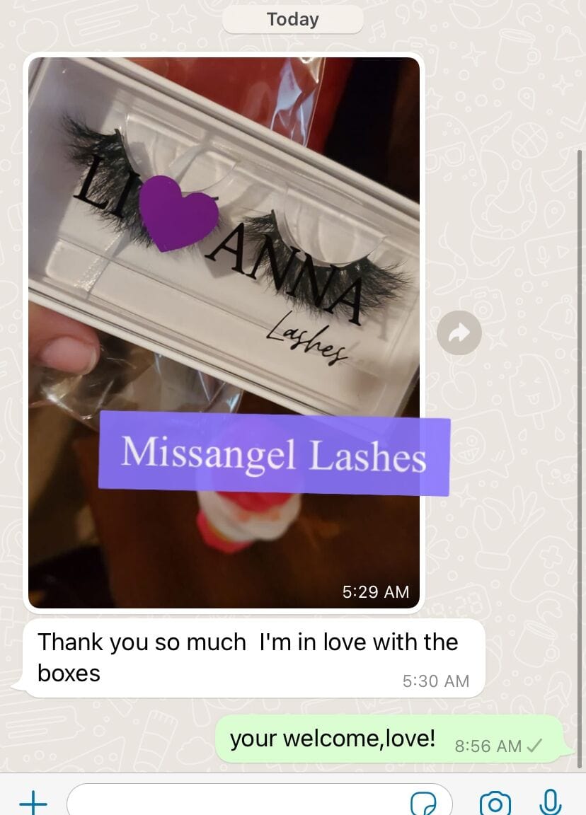 Mink Lash Vendor and Packaging Boxes Vendor Feedback
