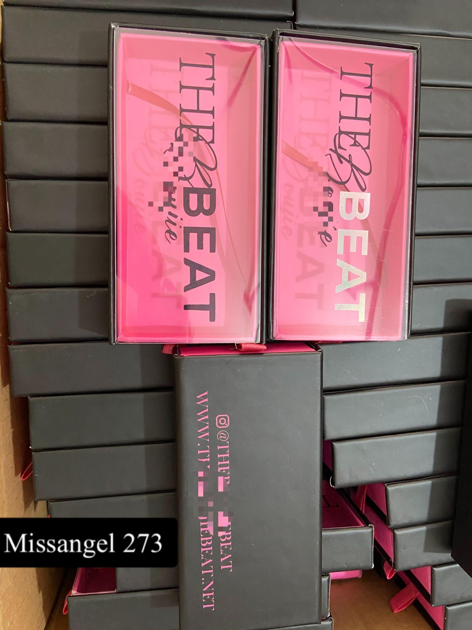 Black Slide Out Eyelash Packaging Boxes