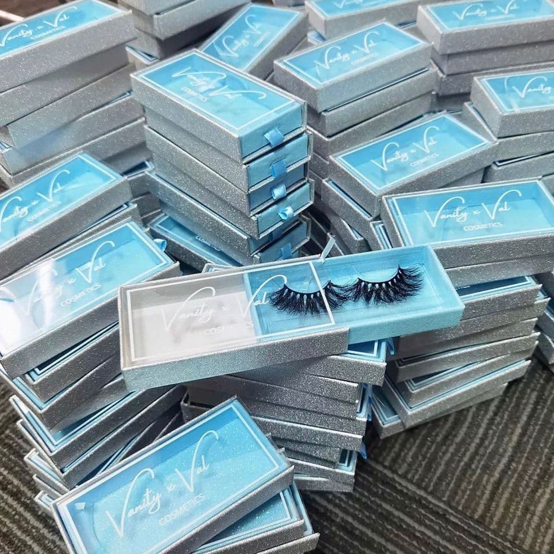 Custom Eyelash Packaging Slide Out Lash Boxes
