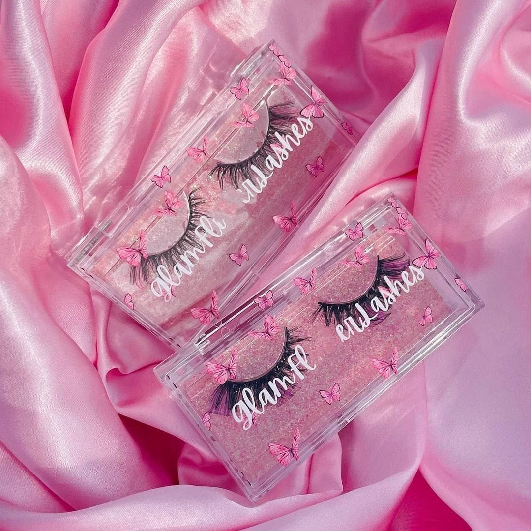 Custom eyelashes packaging box with private label logo